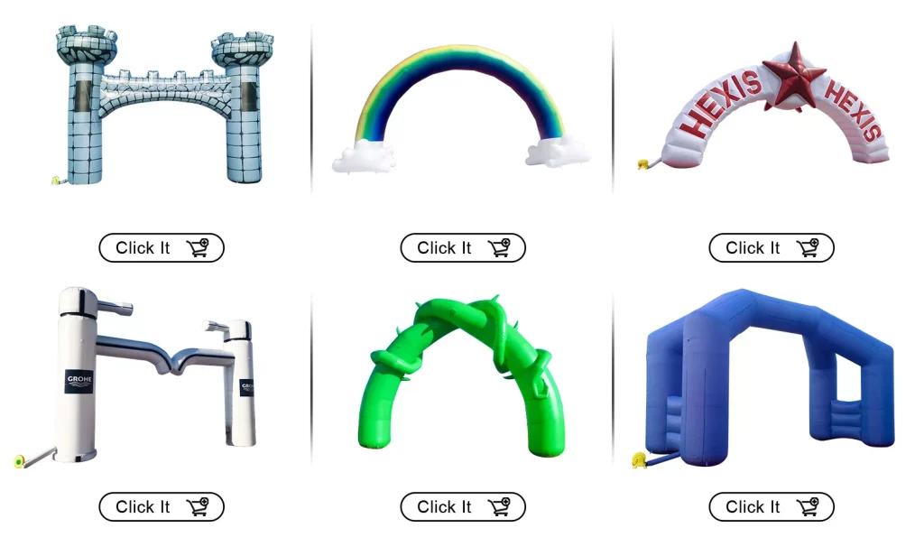 Inflatable Advertising Cartoon Archway Custom Inflatable Movie ...