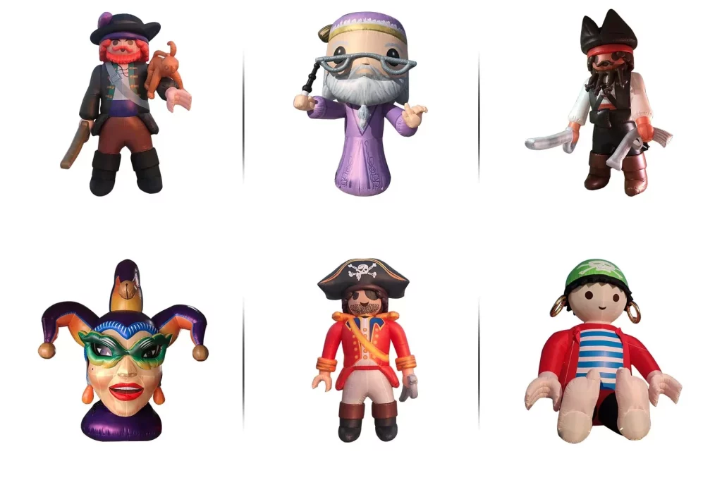 Ballon géant gonflable en forme de crêpe, modèle publicitaire éclairé ...