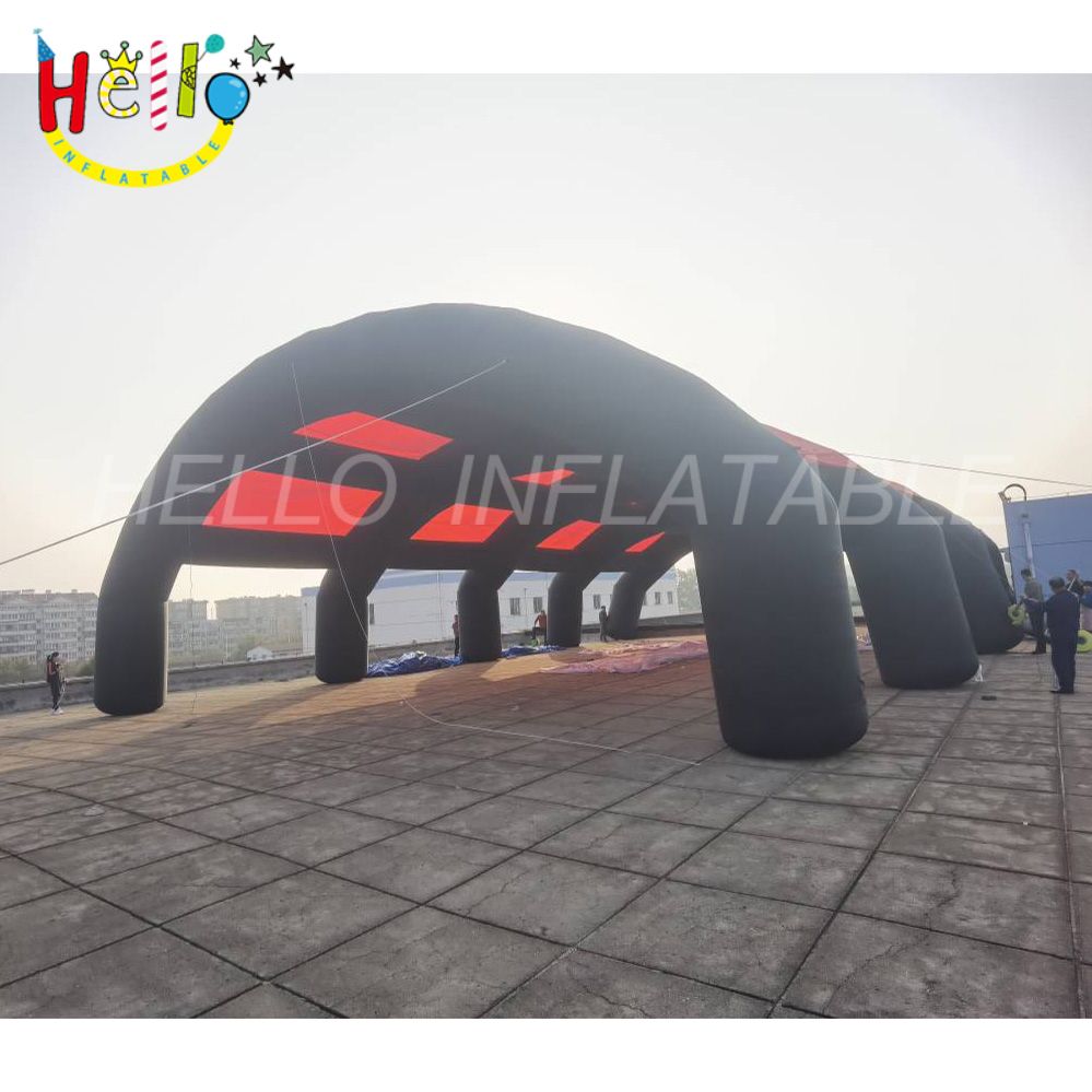 Inflatable Black Tent - Hello Inflatables