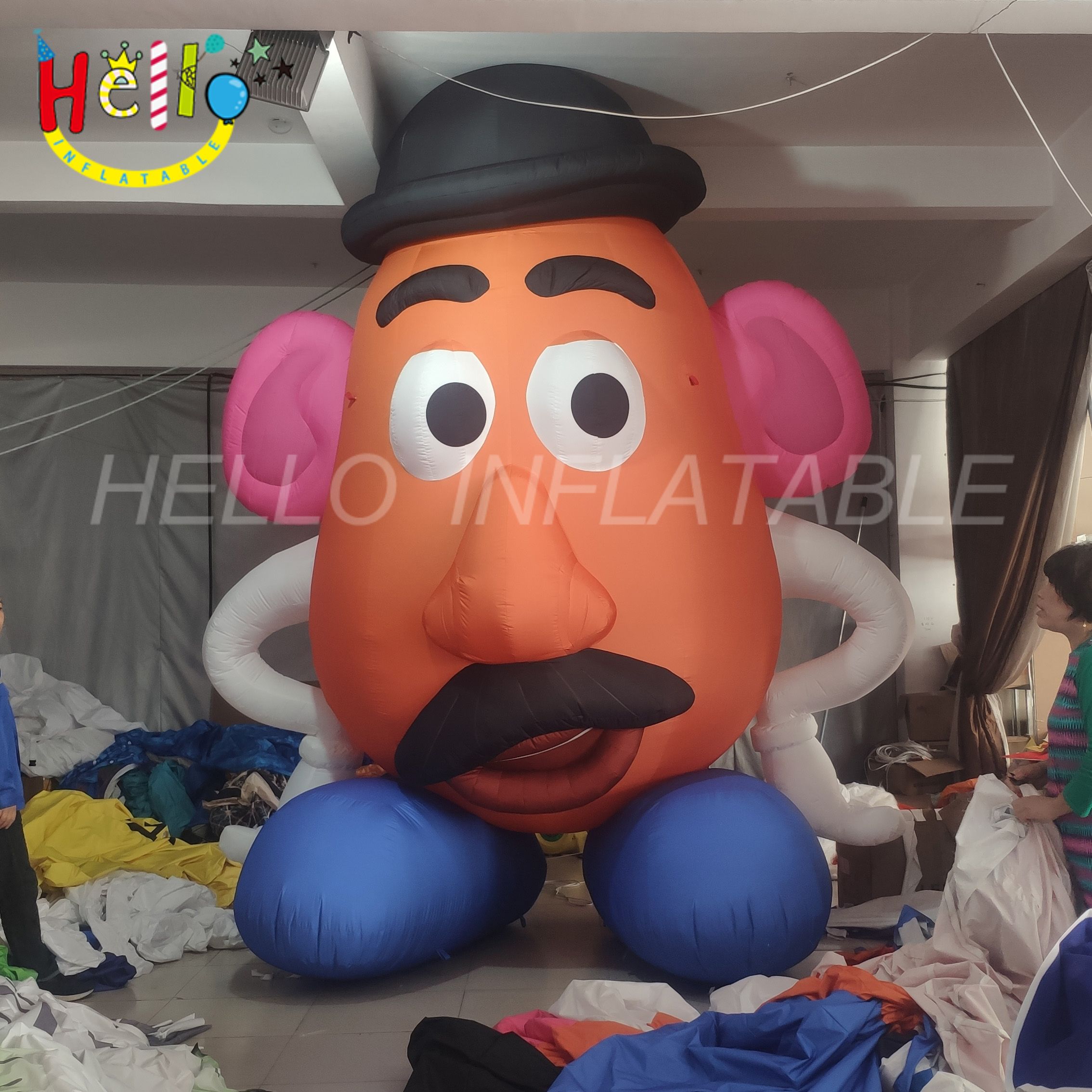 Homme à grosse tête gonflable - Hello Inflatables