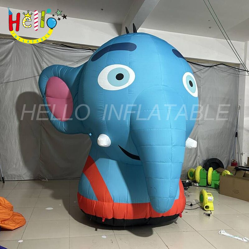Inflatable Cartoon Elephant Head - Hello Inflatables