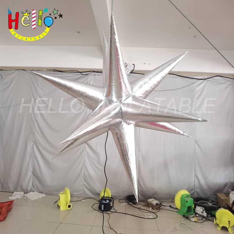 Customized Inflatable Stage Decoration Hanging Yellow Inflatable Star ...