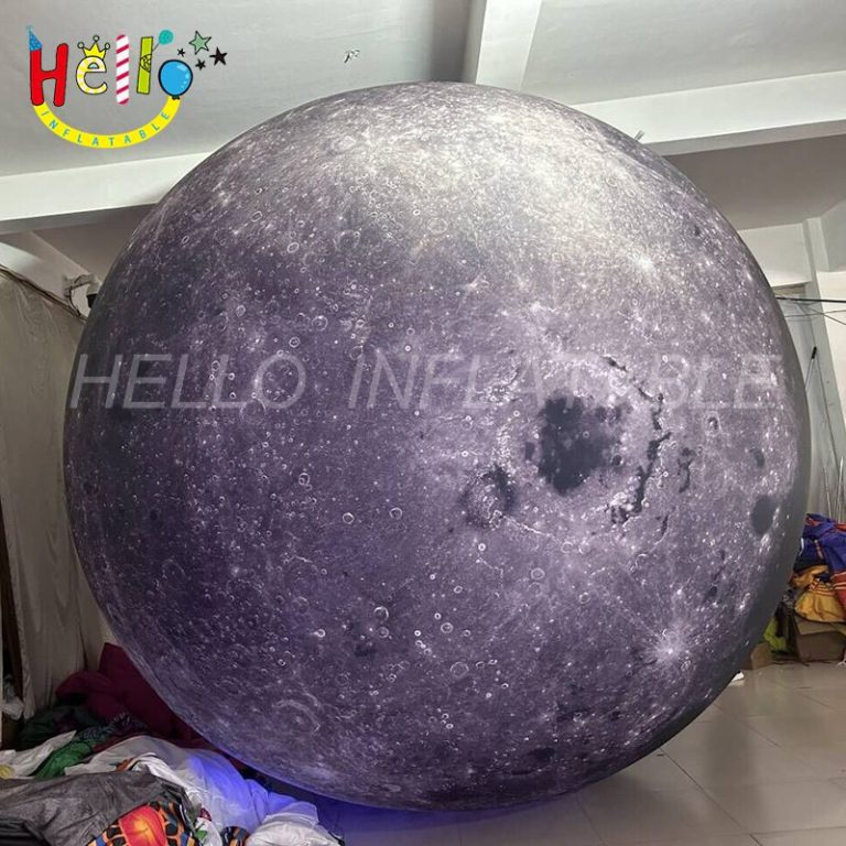 Giant Inflatable Planet Model Custom Inflatable Moon With Led Light - Hello Inflatables