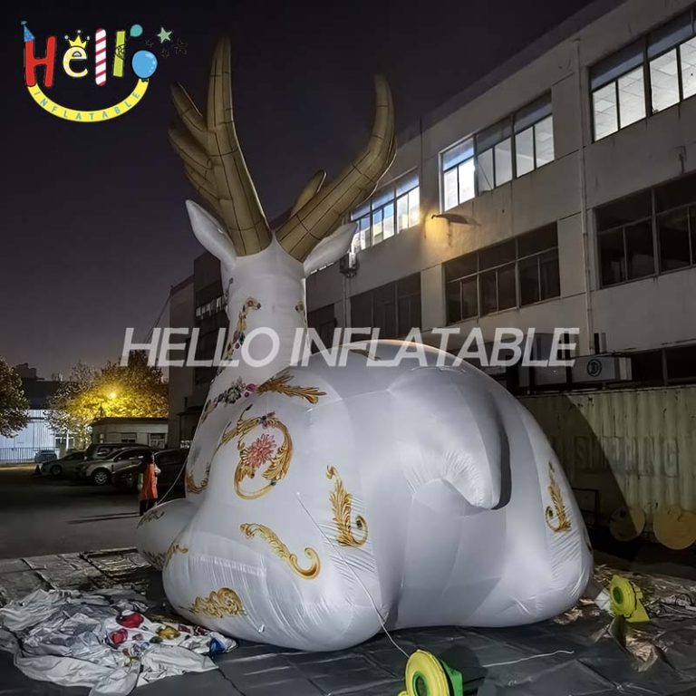 Christmas Outdoor Decoration Inflatable LED Light Large Inflatable Deer ...
