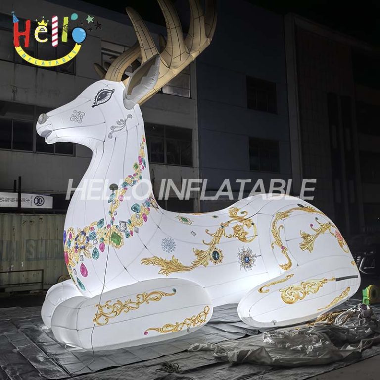 Christmas Outdoor Decoration Inflatable LED Light Large Inflatable Deer ...