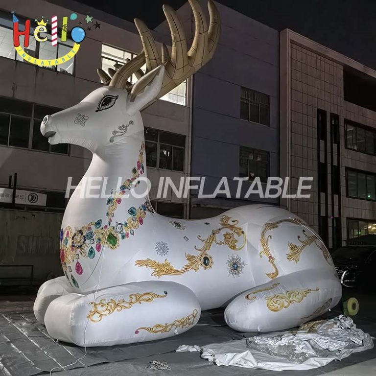 Christmas Outdoor Decoration Inflatable LED Light Large Inflatable Deer ...