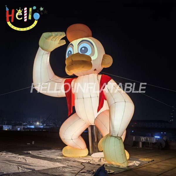Customized durable inflatable model inflatable cartoon monkey for stage ...