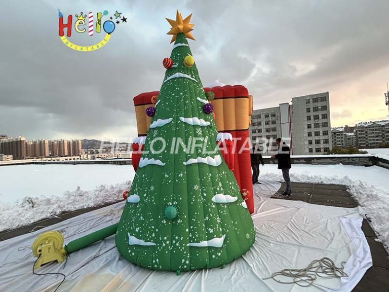 Festivals Mall Decoration House Tree Hole Cavern Inflatable Christmas ...