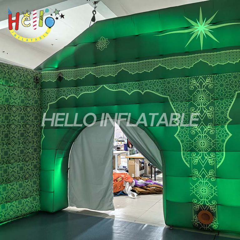 Large ethnic inflatable party tent with blower, portable disco tent ...